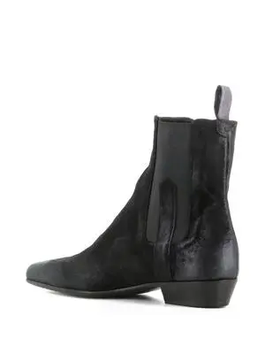 PANTANETTI 30mm Suede Chelsea Boots - Black