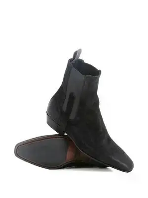 PANTANETTI 30mm Suede Chelsea Boots - Black