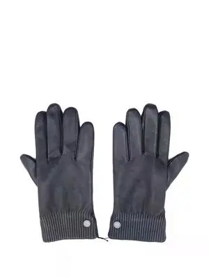 Canada Goose Ribbed-trim Gloves - Black