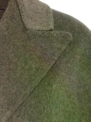 Jacquemus Virgin Wool Belted Coat - Green