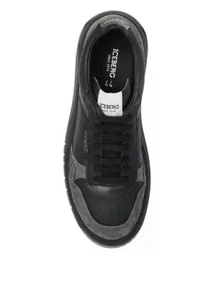 Iceberg Leather Panelled Sneakers