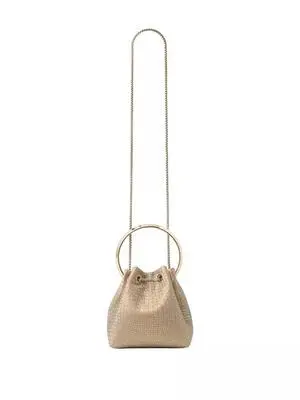 JIMMY CHOO Crystal-embellished Mini Bag - Gold