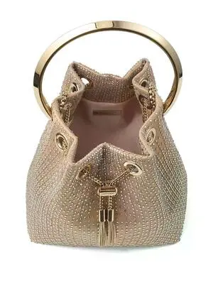 JIMMY CHOO Crystal-embellished Mini Bag - Gold