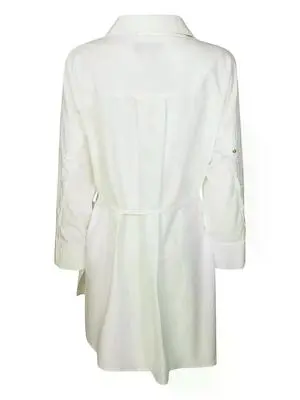 WHITE SAND Belted Shirt