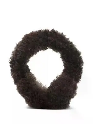 YVES SALOMON Shearling Headphones - Brown