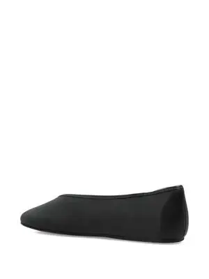 COACH Leather Ballerina Flats - Black
