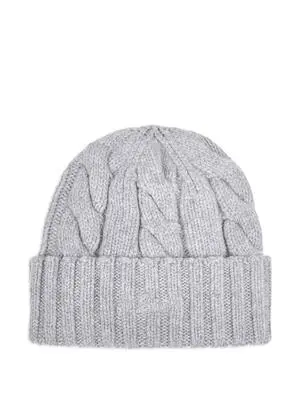 MC2 SAINT BARTH Ribbed Cable-knit Beanie - Grey