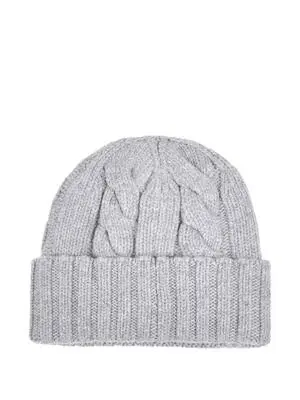 MC2 SAINT BARTH Ribbed Cable-knit Beanie - Grey
