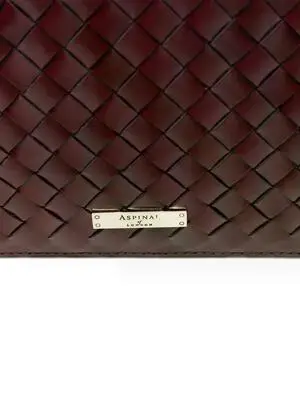 ASPINAL OF LONDON Woven Mini Camera Crossbody Bag - Red