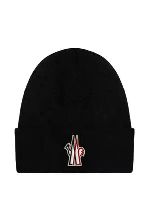 Moncler Logo-patch Beanie - Black