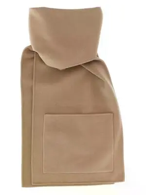 Alberta Ferretti Pockets Double-cloth Scarf - Neutrals