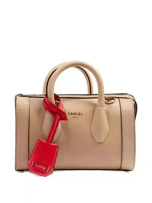 LANCEL Leather Top Handle Bowling Bag