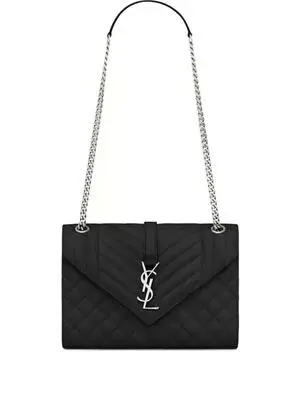 Saint Laurent Medium Envelope Shoulder Bag - Black