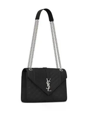 Saint Laurent Medium Envelope Shoulder Bag - Black