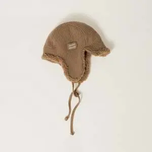 Miu Miu Wool And Cashmere Beanie Brown