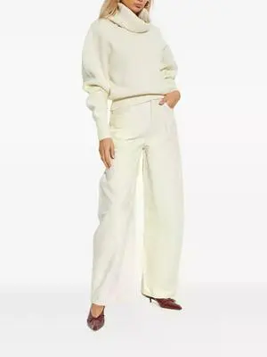 Jacquemus Pallone Embroidered Turtleneck Sweater - Neutrals