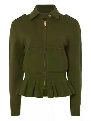 TEMPERLEY LONDON Ruffled Knit Napoleon Jacket