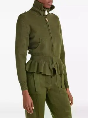 TEMPERLEY LONDON Ruffled Knit Napoleon Jacket