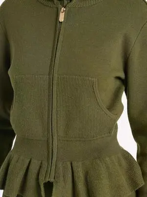TEMPERLEY LONDON Ruffled Knit Napoleon Jacket