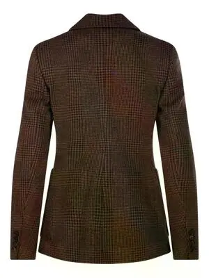 Max Mara Check Double-breasted Blazer - Brown