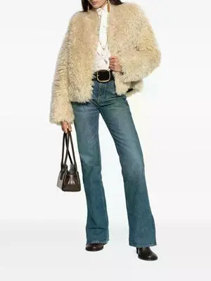 STAND STUDIO Long-sleeved Faux-fur Jacket