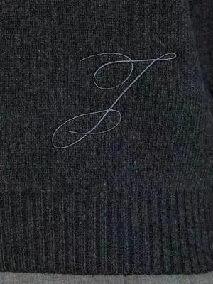 Jacquemus Embroidered Turtleneck Sweater - Grey