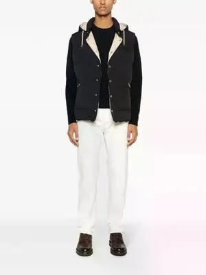 ROBERTO COLLINA Crew-neck Cotton-blend Jumper - Blue