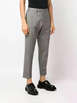 PT TORINO Cropped Tailored Trousers - Grey