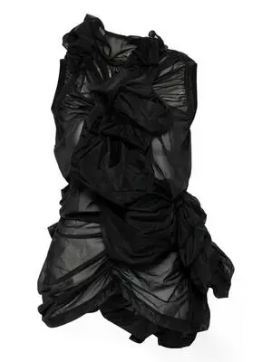Comme Des Garçons Ruffled Sleeveless T-shirt