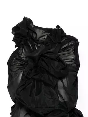Comme Des Garçons Ruffled Sleeveless T-shirt