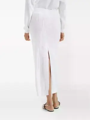 Brunello Cucinelli High-waisted Ribbed Skirt