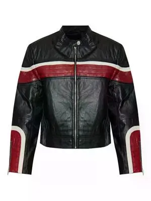 GESTUZ Rose-embossed Zip Jacket