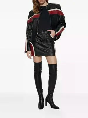 GESTUZ Rose-embossed Zip Jacket