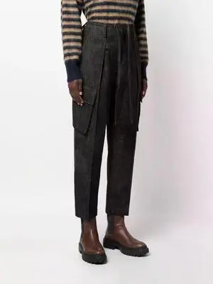 Brunello Cucinelli Cropped Denim Trousers