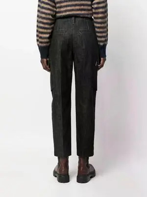 Brunello Cucinelli Cropped Denim Trousers