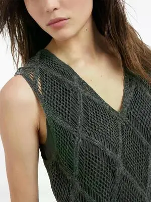 Brunello Cucinelli Open-knit Vest