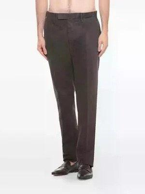Incotex Pressed-crease Trousers - Brown