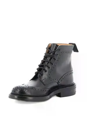 TRICKER'S Leather Ankle Boots - Black