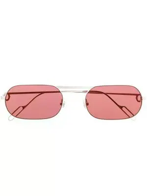 Cartier Tinted Square Sunglasses - Silver