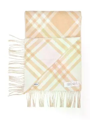 Burberry Check-pattern Cashmere Scarf