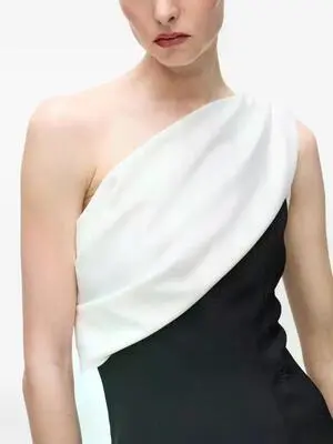 Karl Lagerfeld Mini Draped One-shoulder Dress