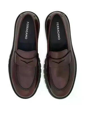 FERRAGAMO Saddle-strap Penny Loafers