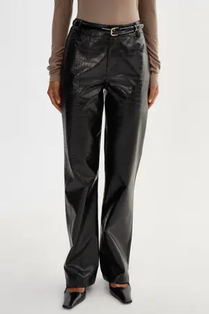 LAMARQUE Faux Leather Croco Pants