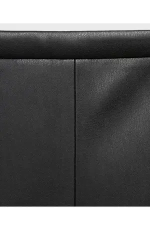 Mango Faux Leather A-line Midi Skirt