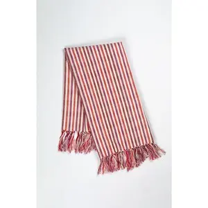ARCHIVE NEW YORK Handwoven Holly Cotton Tea Towel - Red Stripes