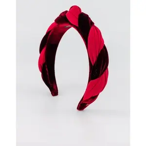 Alexandre De Paris Olympe Braided Headband - Burgundy