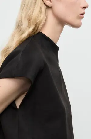 Mango Faux Suede T-shirt