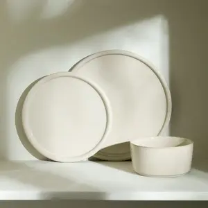 STONE + LAIN Eden Stoneware 24-piece Dinnerware Set