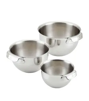 HESTAN Stainless Steel Mixing Bowls - Silver