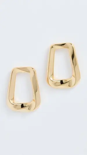 BY ADINA EDEN Rectangular Stud Earrings